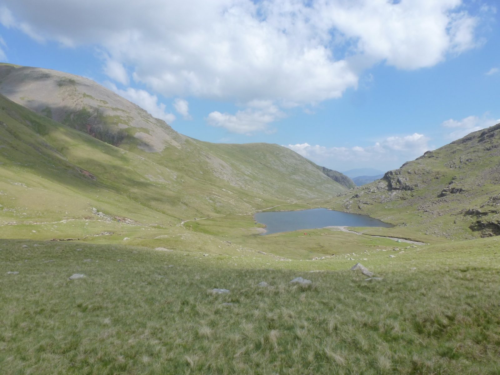 Walk up Great Gable from Wasdale Head via Sty Head and Aaron Slack ...